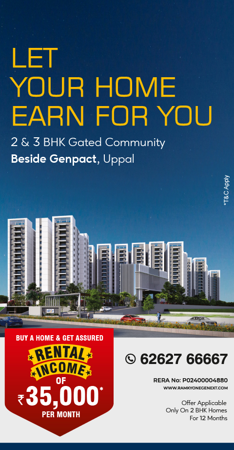Premium 2/3 BHK Apartments For Sale in Uppal, Hyderabad - Ramky One Genext